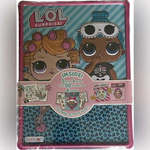 Toys | Lol Surprise Activity Tin Coloring Book By Bendon Brand New ...